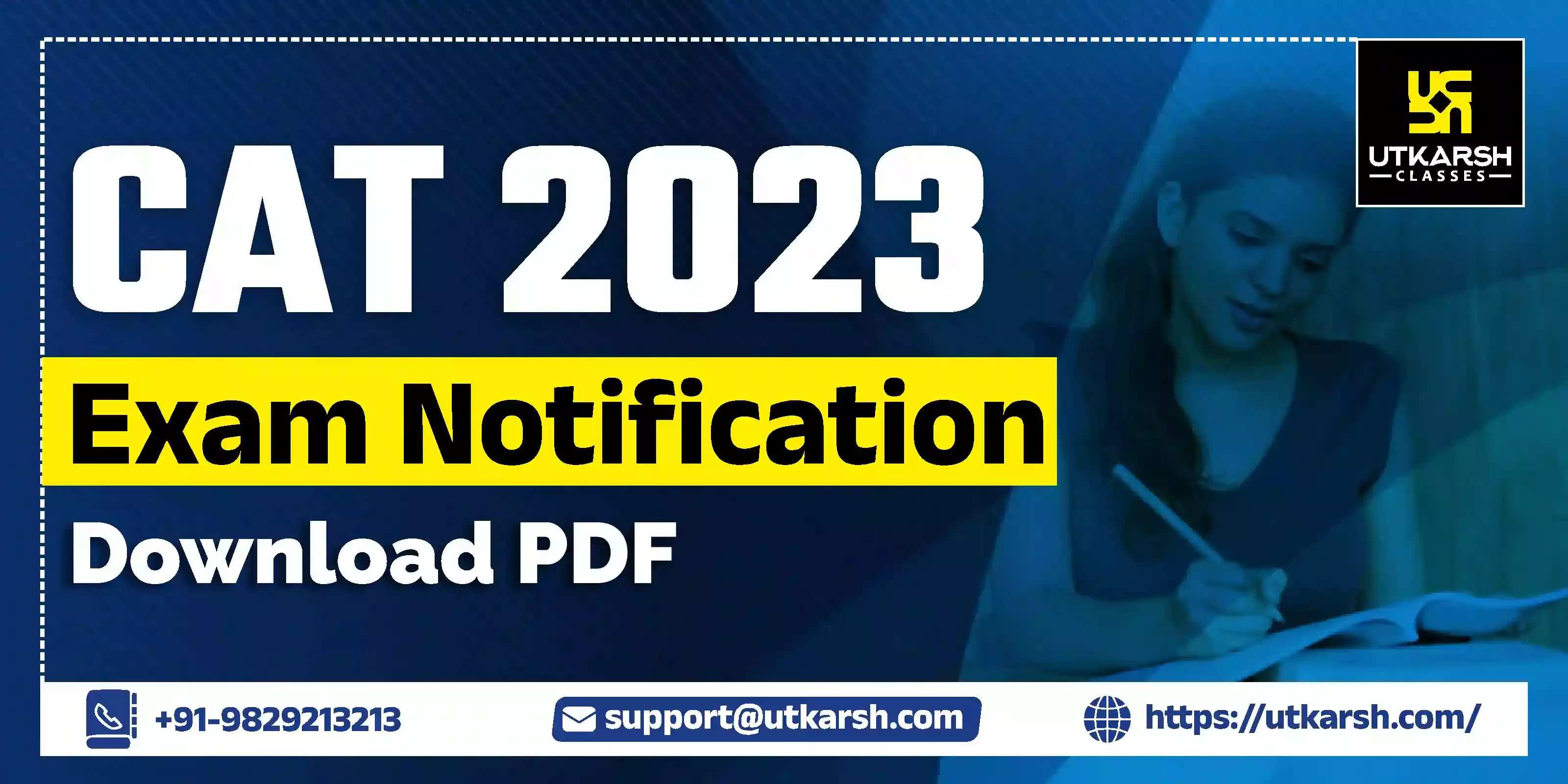 CAT Exam Notification 2023 (NEW), Exam on 26 Nov’2023