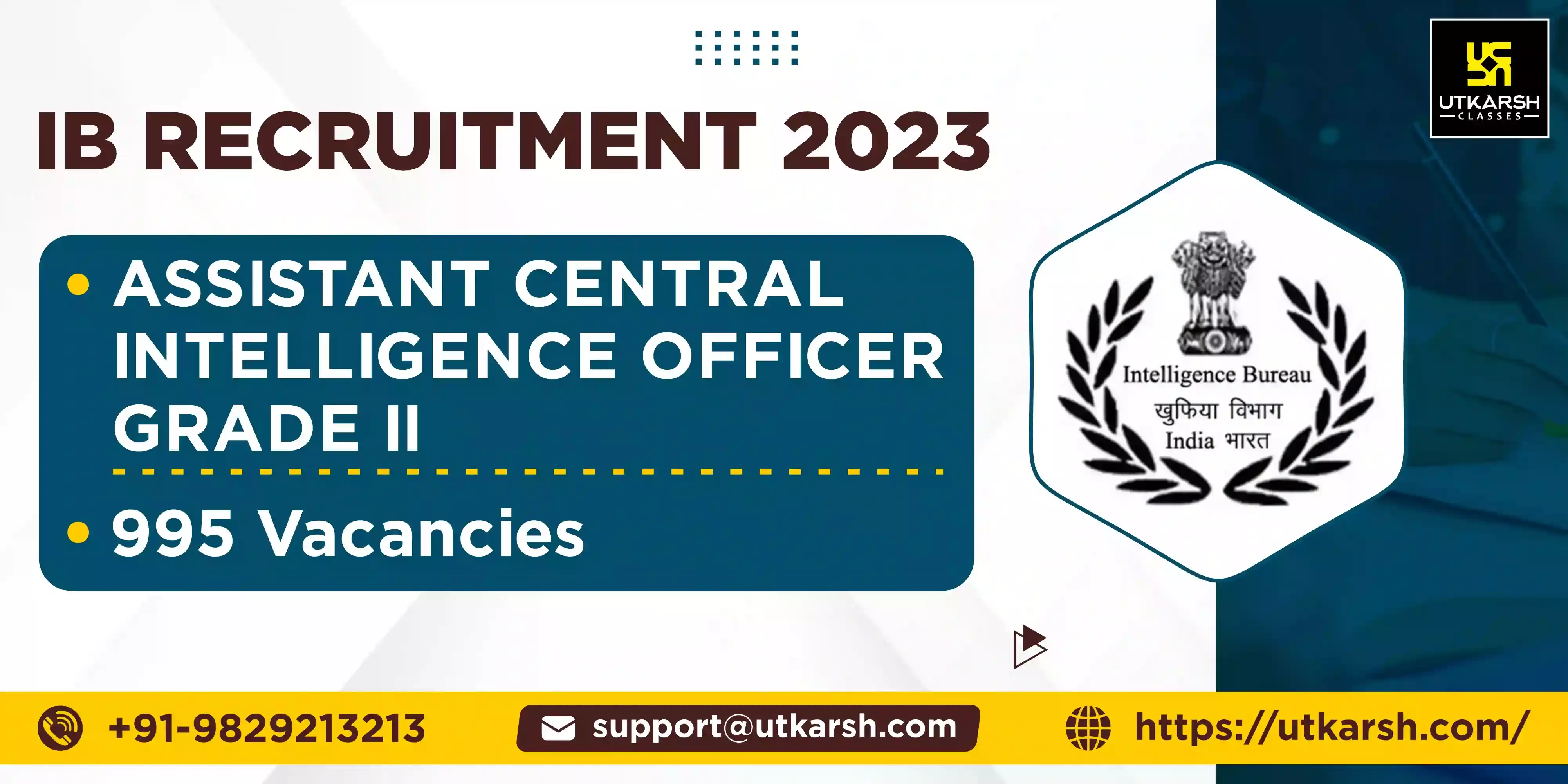 (NEW) IB ACIO Grade 2 Executive Recruitment 2023 - 995 Posts (NEW) IB ACIO Grade 2 Executive Recruitment 2023 - 995 Posts