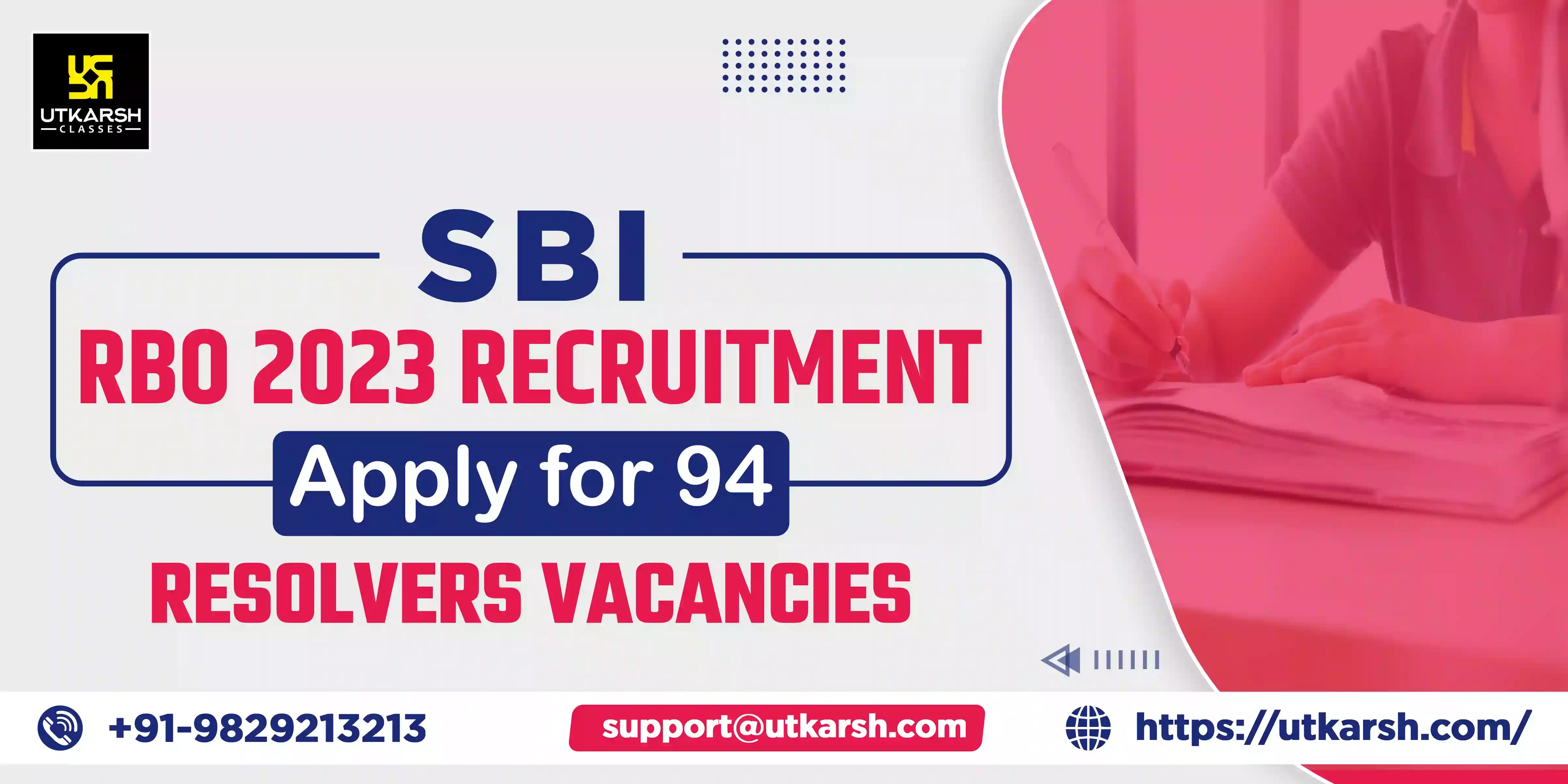 (Out) SBI RBO Resolvers Notification 2023: Apply By 21 Nov