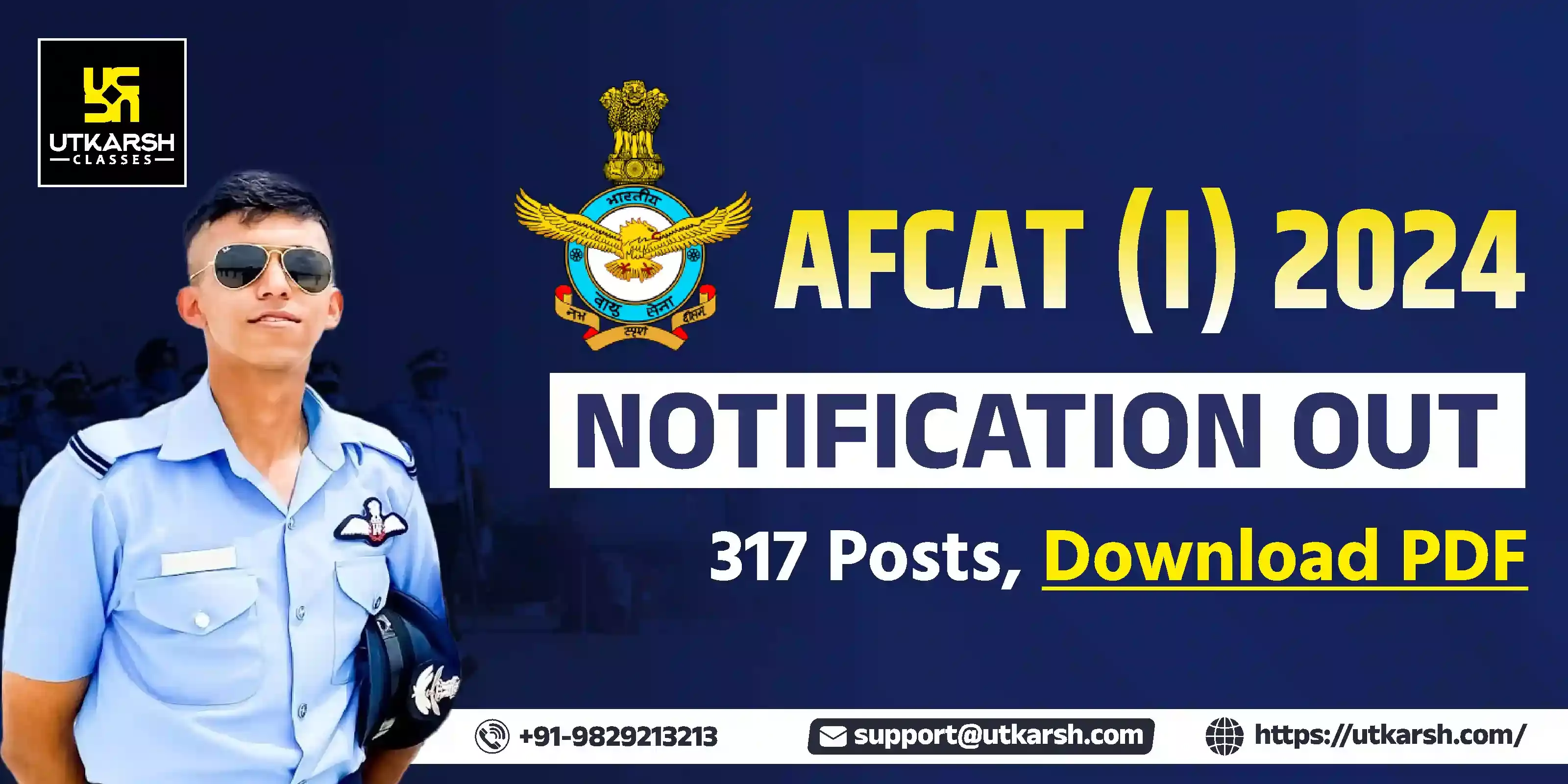 AFCAT (I) Notification 2024 Out for 317 Posts